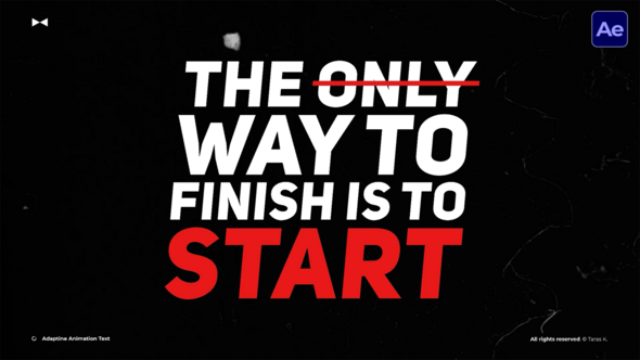 Modern Adaptive Text \ AE, After Effects Project Files | VideoHive