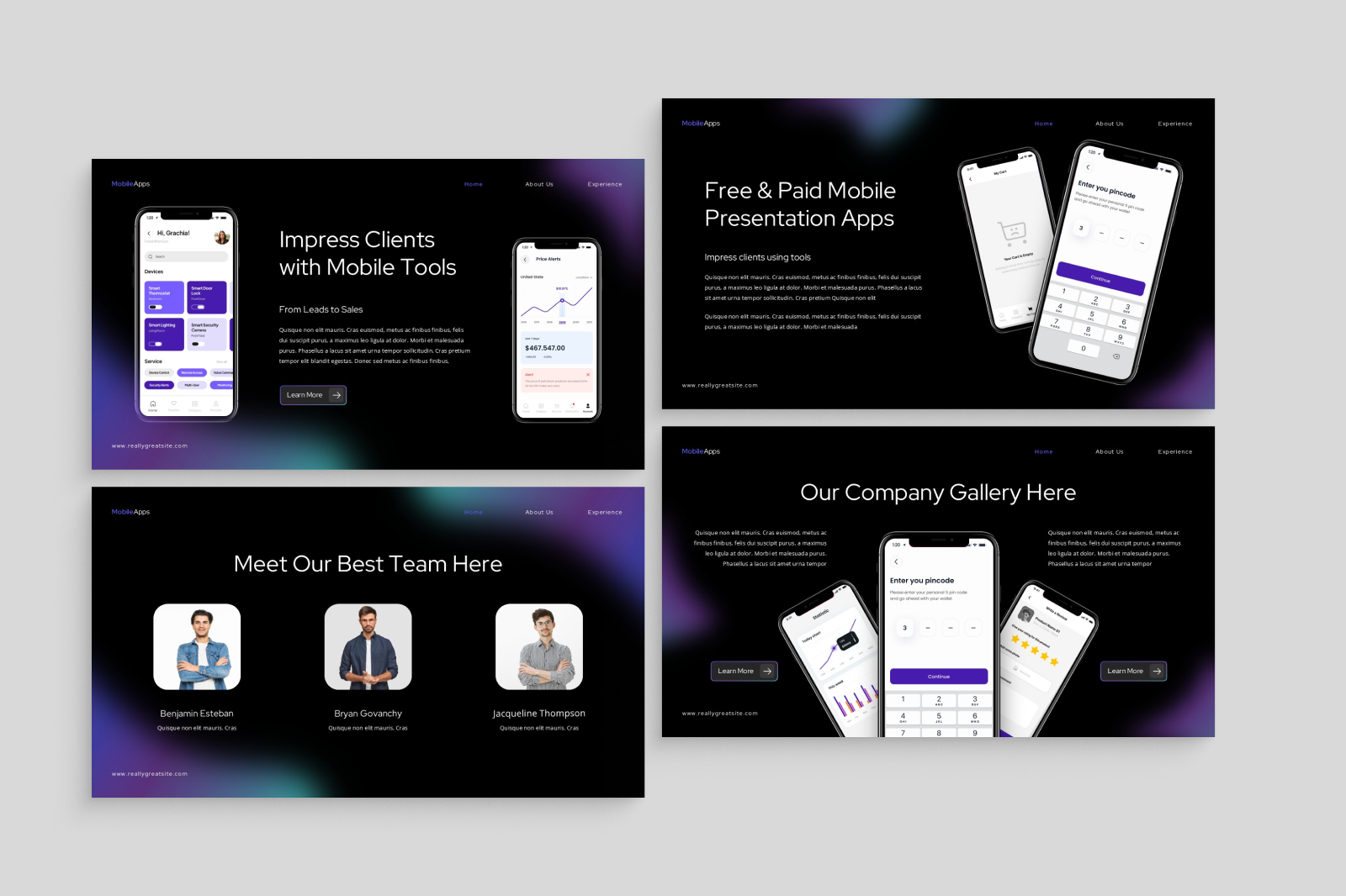 Mobile Apps Presentation, Presentation Templates | GraphicRiver