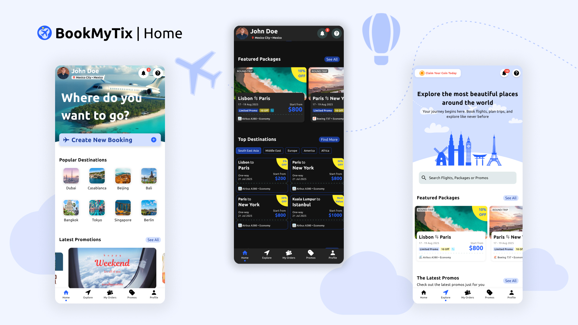 BookMyTix - Flutter Flight Booking App Template by ilhammeidi | CodeCanyon