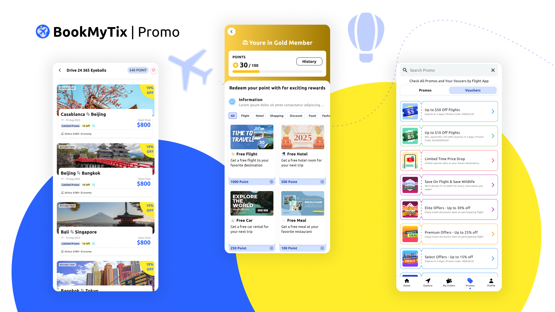 BookMyTix - Flutter Flight Booking App Template by ilhammeidi | CodeCanyon