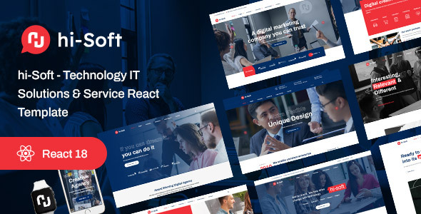 hi-Soft - IT Solutions and Services Company React Template by ...