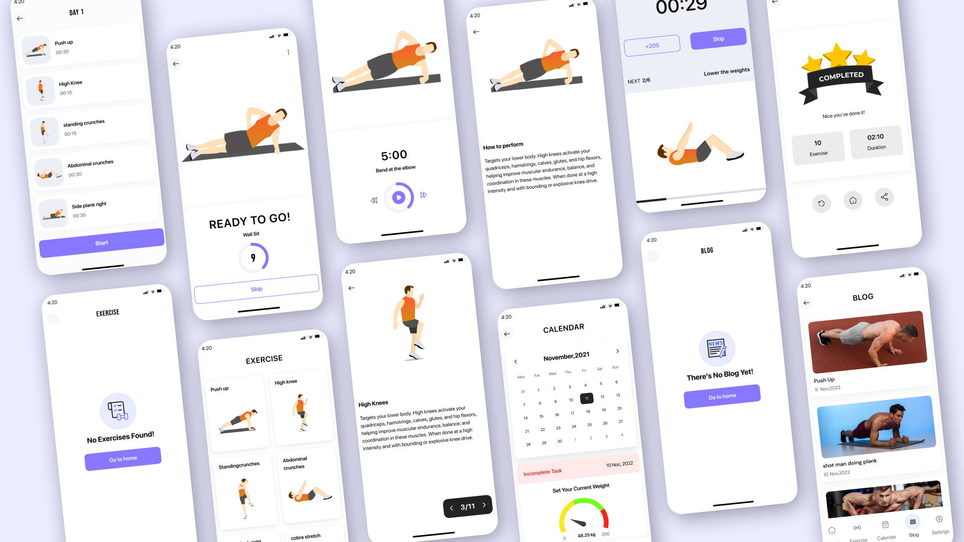 28-Day Home Abs Workout Challenge Full app in Flutter (Android, iOS ...