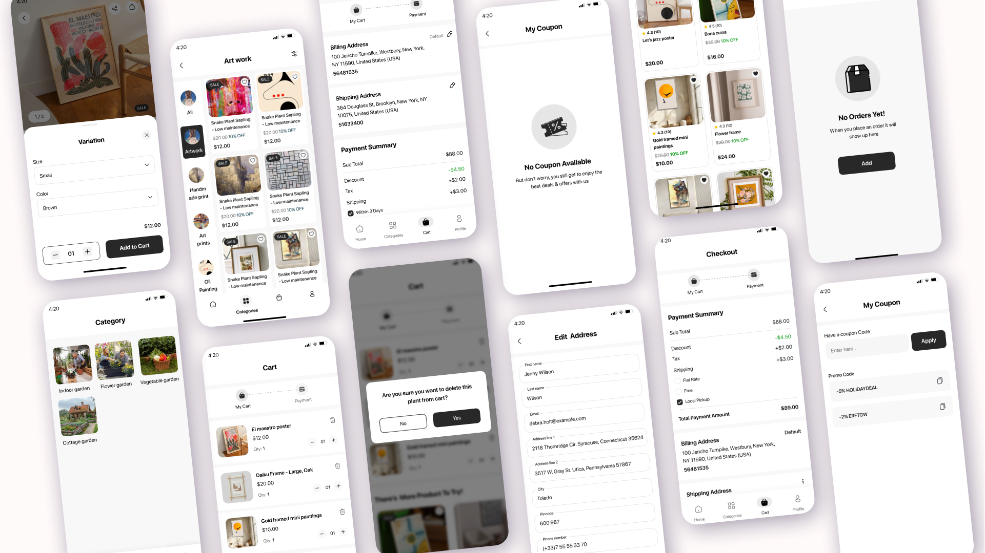 Arts Product Store App - E-commerce Store app in Flutter (Android, iOS) with WooCommerce Full ...