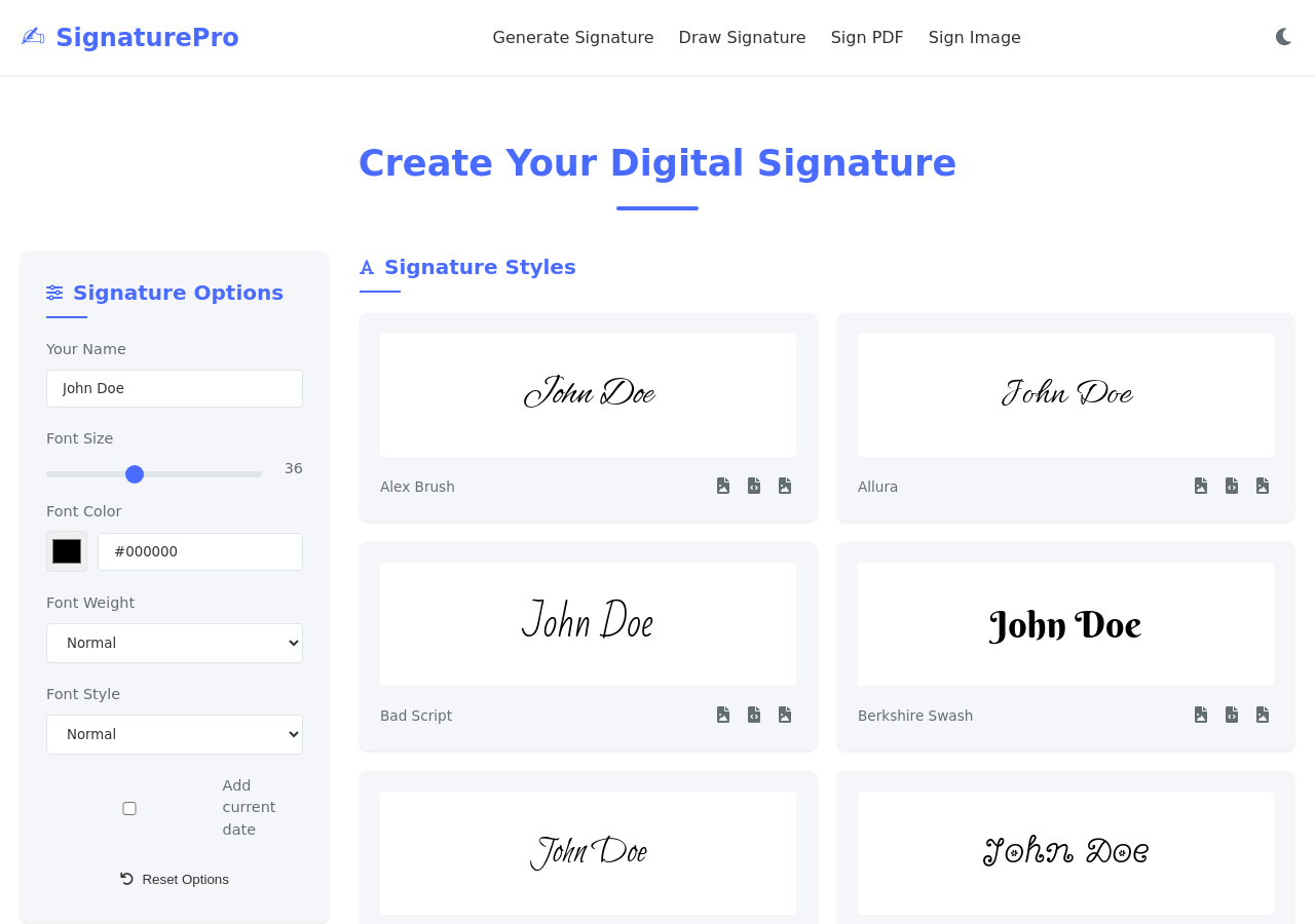 Digital Signature Generator and Document Sign Script by CodesTerra