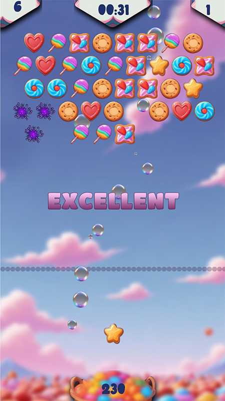 Sugar Candy Blast - HTML5 Construct3 Game by Game-Orbit-Studio | CodeCanyon