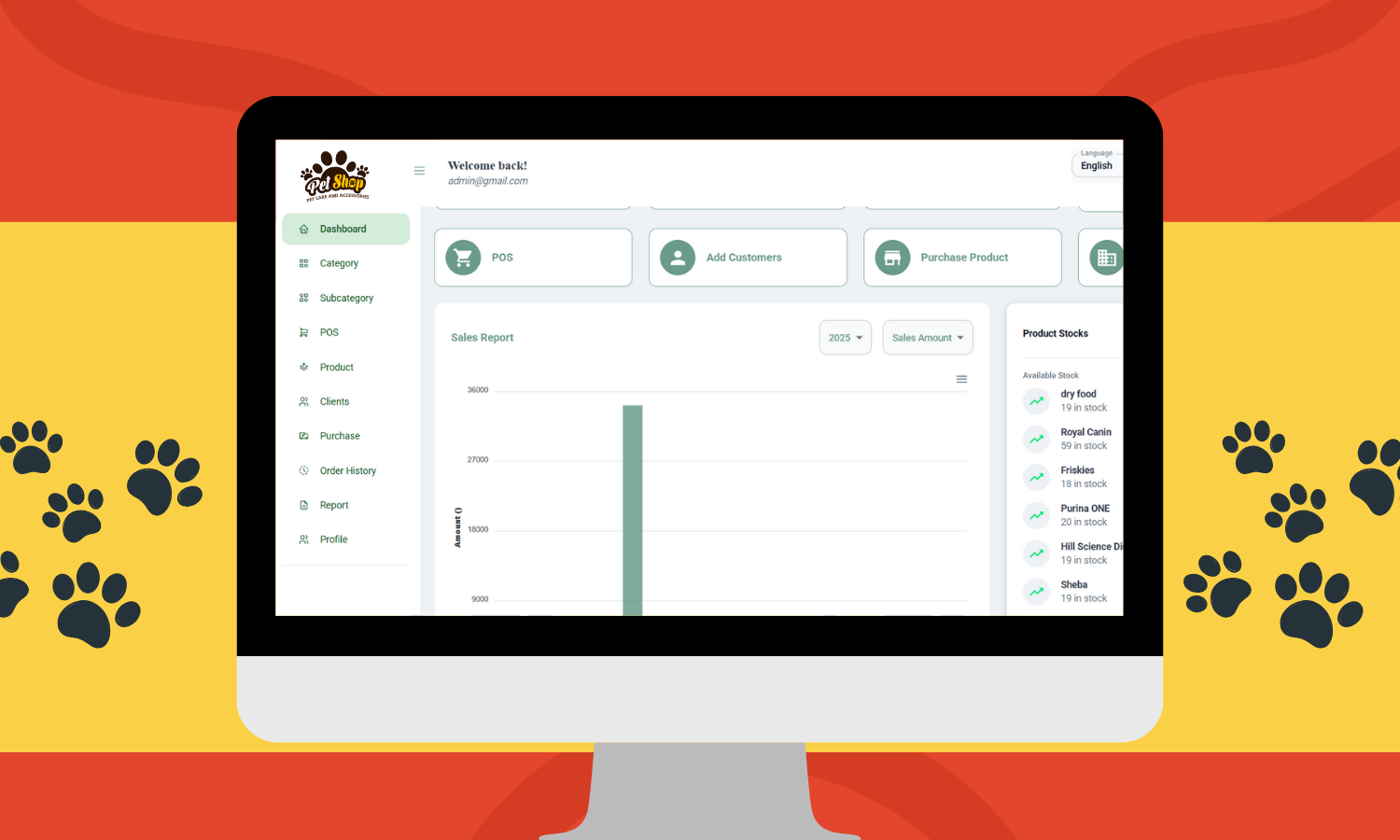 Pet Store Management System | POS System | CRM for Veterinary by samyotech