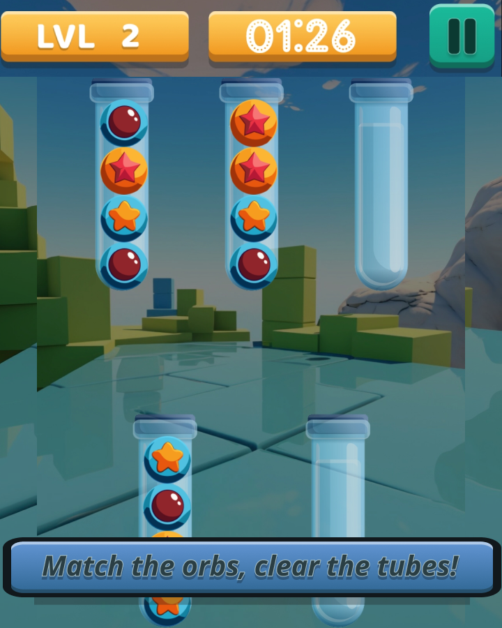 Pop Sort Challenge – HTML5 Puzzle Game by enerjik_tech | CodeCanyon