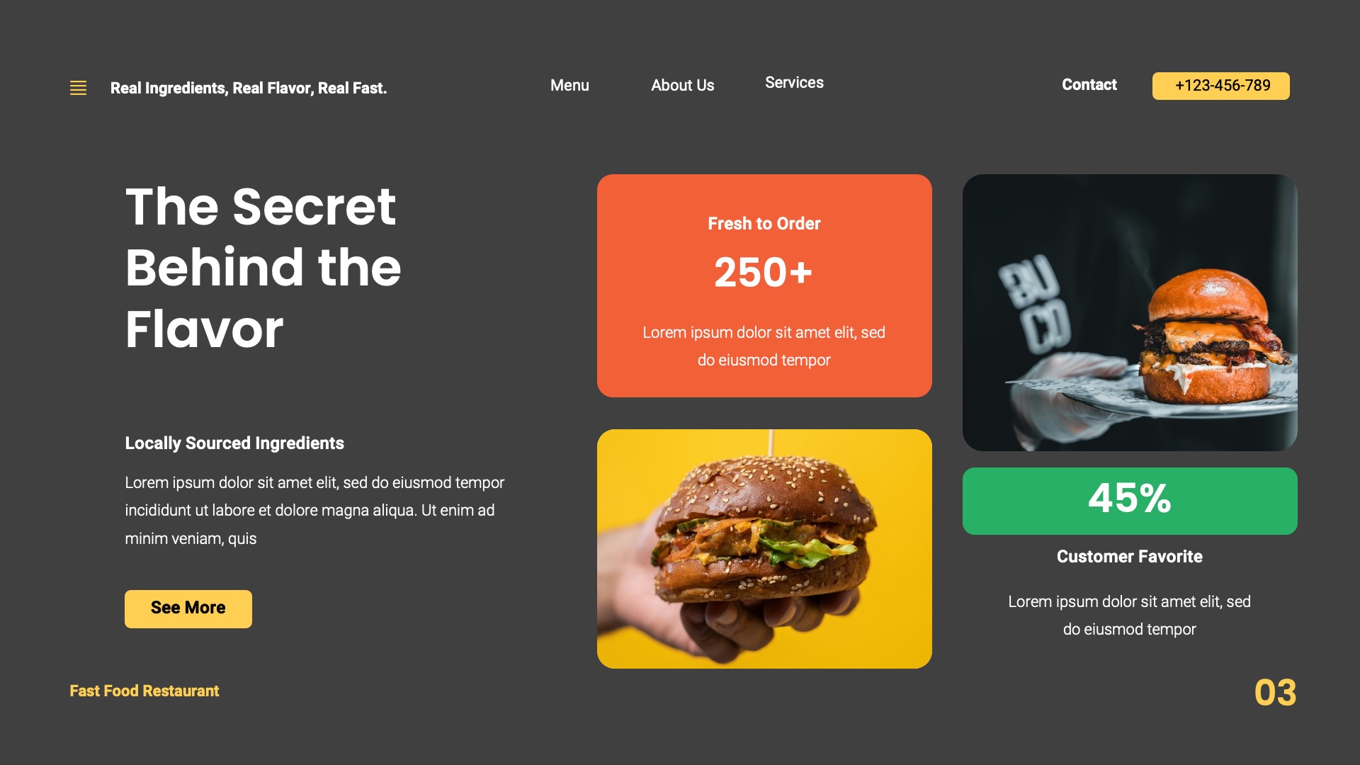 Fast Food PowerPoint Template, Presentation Templates | GraphicRiver