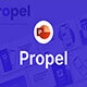 Propel - Mobile App & SAAS PowerPoint Template, Presentation Templates