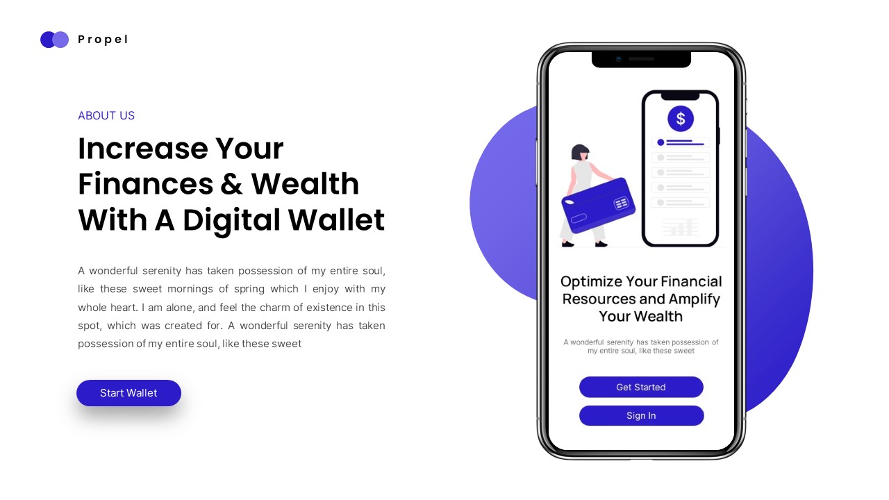 Propel - Mobile App & SAAS PowerPoint Template, Presentation Templates