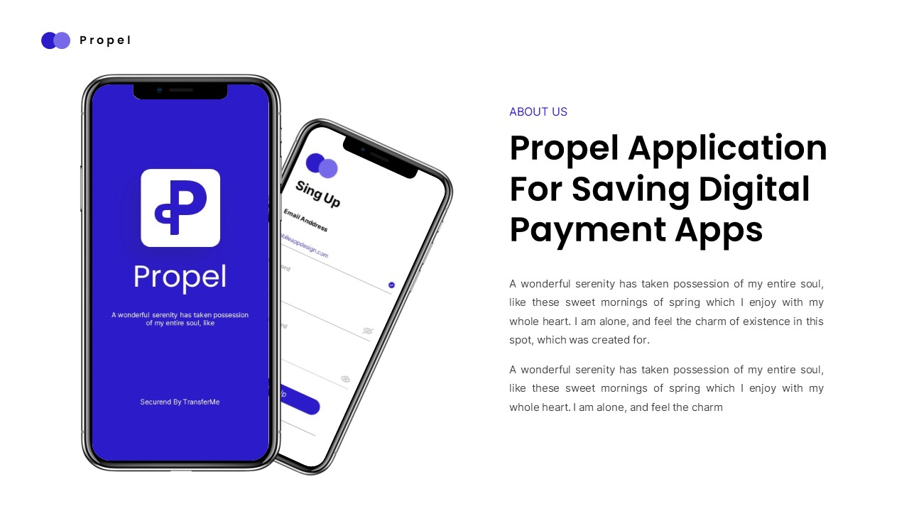 Propel - Mobile App & SAAS PowerPoint Template, Presentation Templates