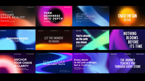 Gradient Typography, After Effects Project Files | VideoHive