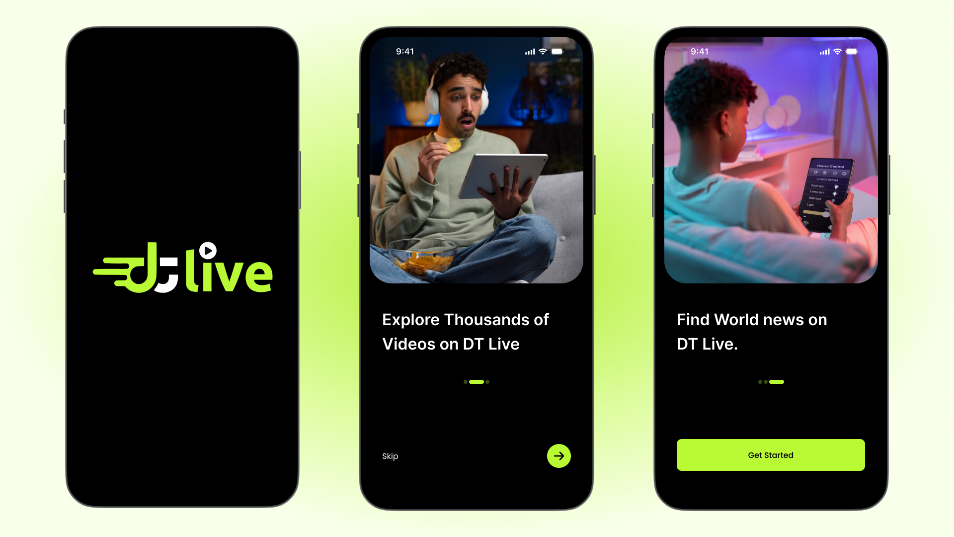 DTLive: Movie, TV Show, OTT, Live TV, Streaming Flutter App (Android ...