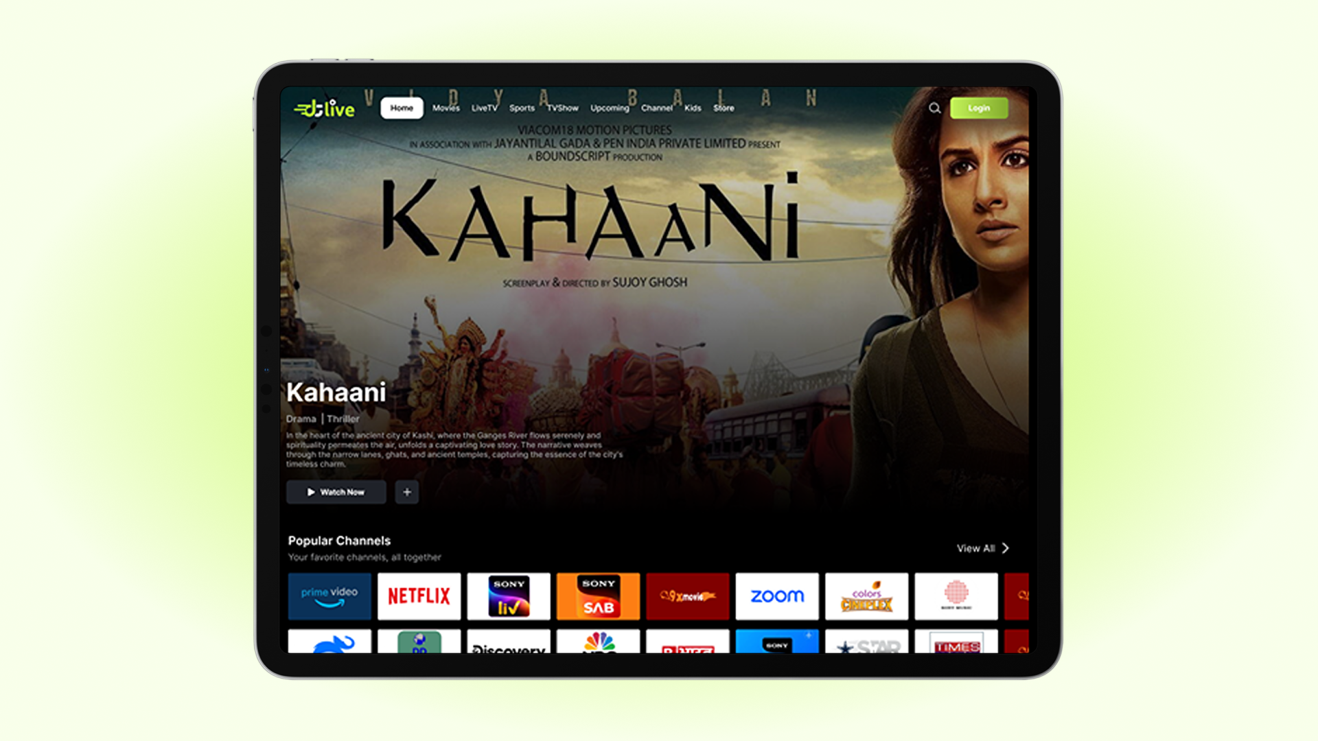 DTLive: Movie, TV Show, OTT, Live TV, Streaming Flutter App (Android ...