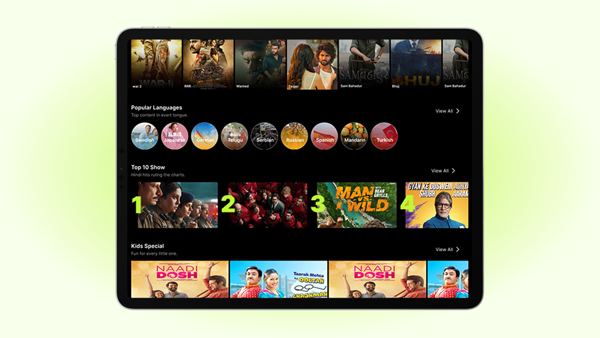 DTLive: Movie, TV Show, OTT, Live TV, Streaming Flutter App (Android ...