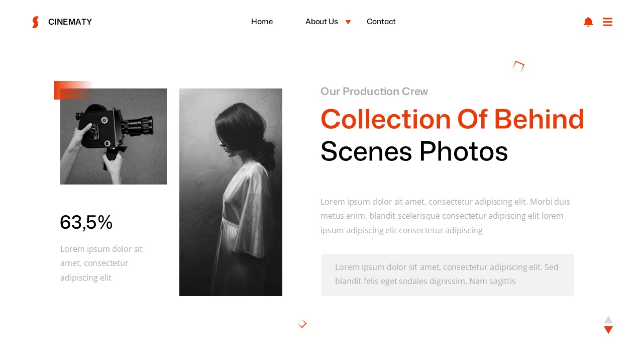 Cinematy Movie Production Powerpoint Template, Presentation Templates