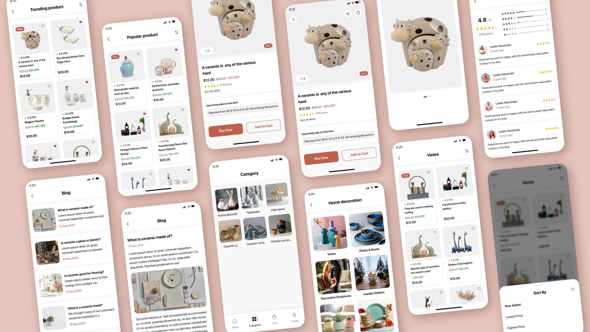 Ceramic Store App - E-commerce Store app in Flutter (Android, iOS) with WooCommerce Full App by ...