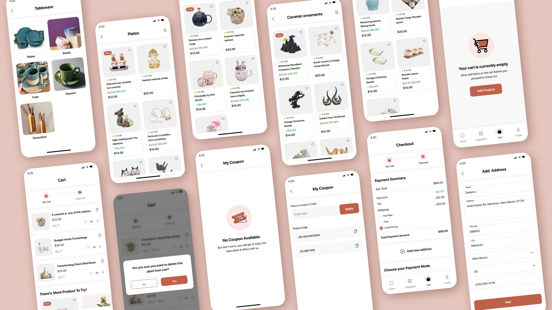 Ceramic Store App - E-commerce Store app in Flutter (Android, iOS) with WooCommerce Full App by ...