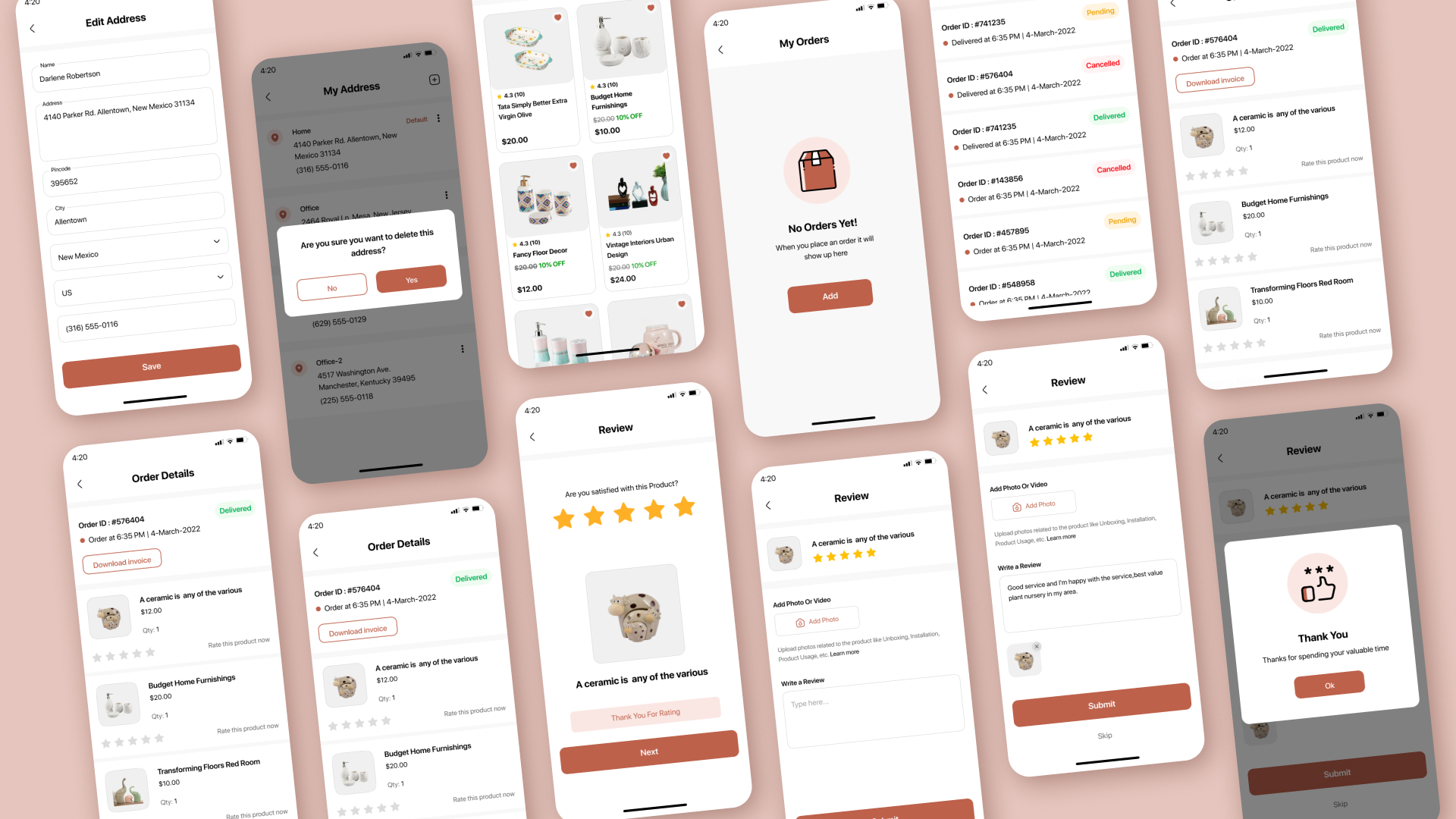 Ceramic Store App - E-commerce Store app in Flutter (Android, iOS) with WooCommerce Full App by ...