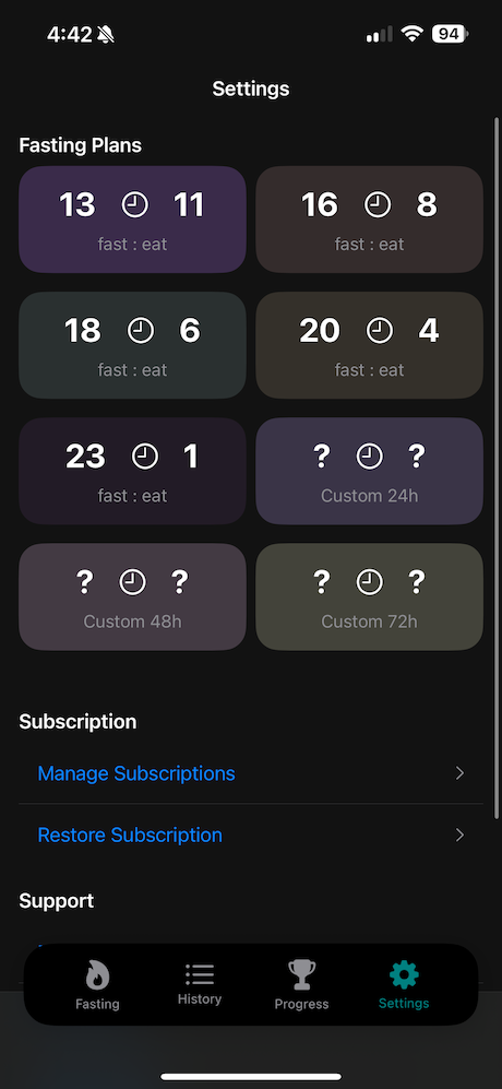 iOS 17 Swift Fasting Tracker App | Intermittent Fasting Tracker with Subscriptions (IAP) by ...