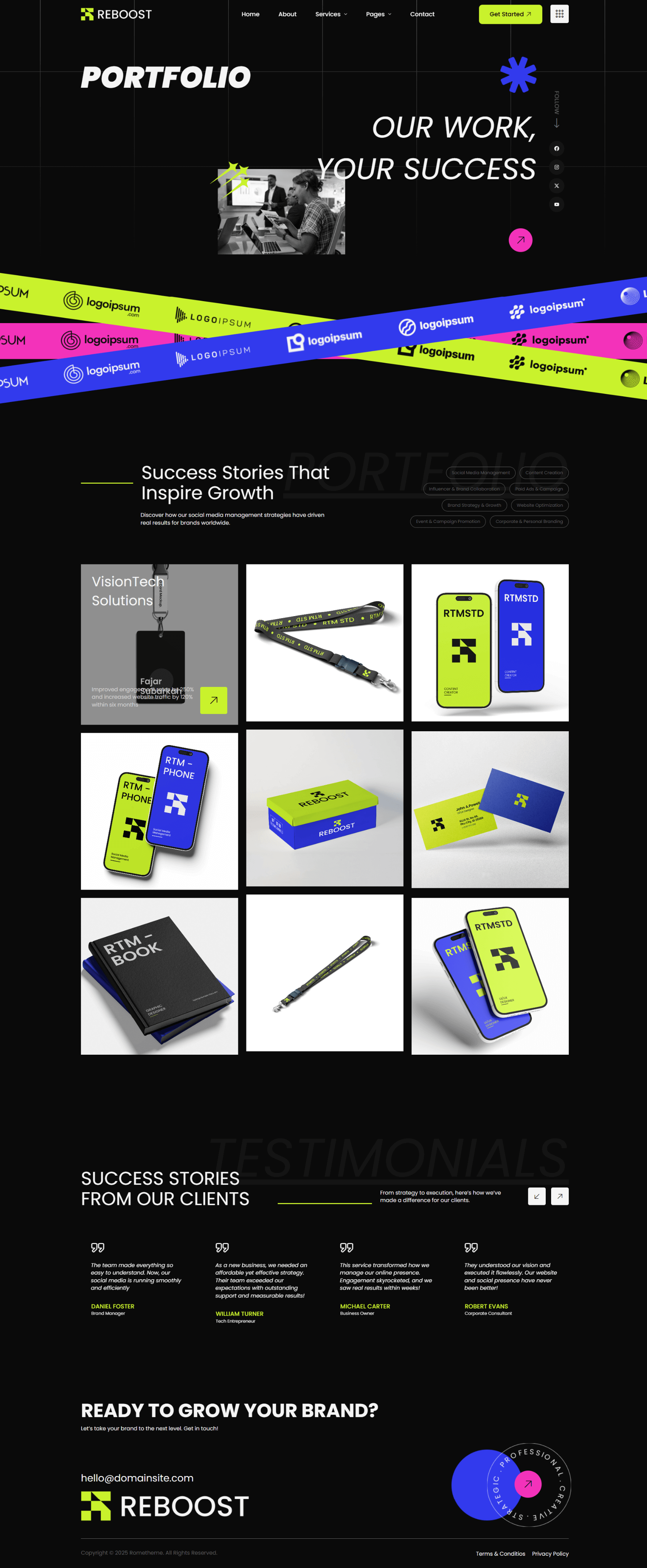 Reboost - Digital Marketing Agency Elementor Template Kit by Rometheme