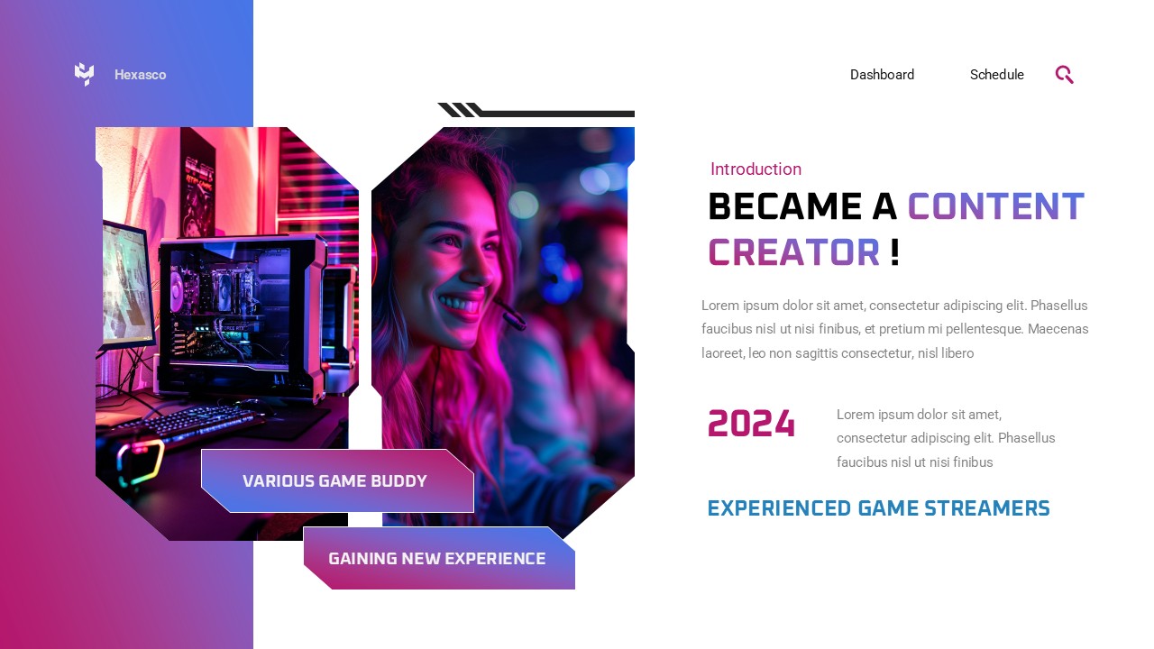 Game Streamer PowerPoint Template, Presentation Templates | GraphicRiver