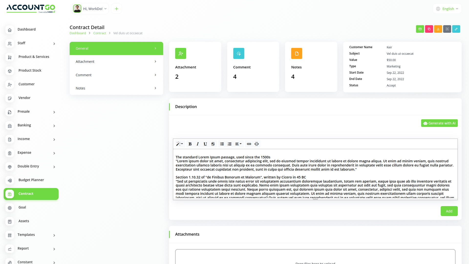 AccountGo - Accounting and Billing Tool by WorkDo | CodeCanyon