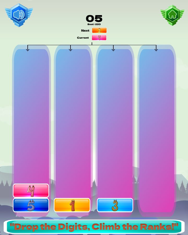Numerix Drop – HTML5 Puzzle Game (Construct 3 + AdMob) by enerjik_tech