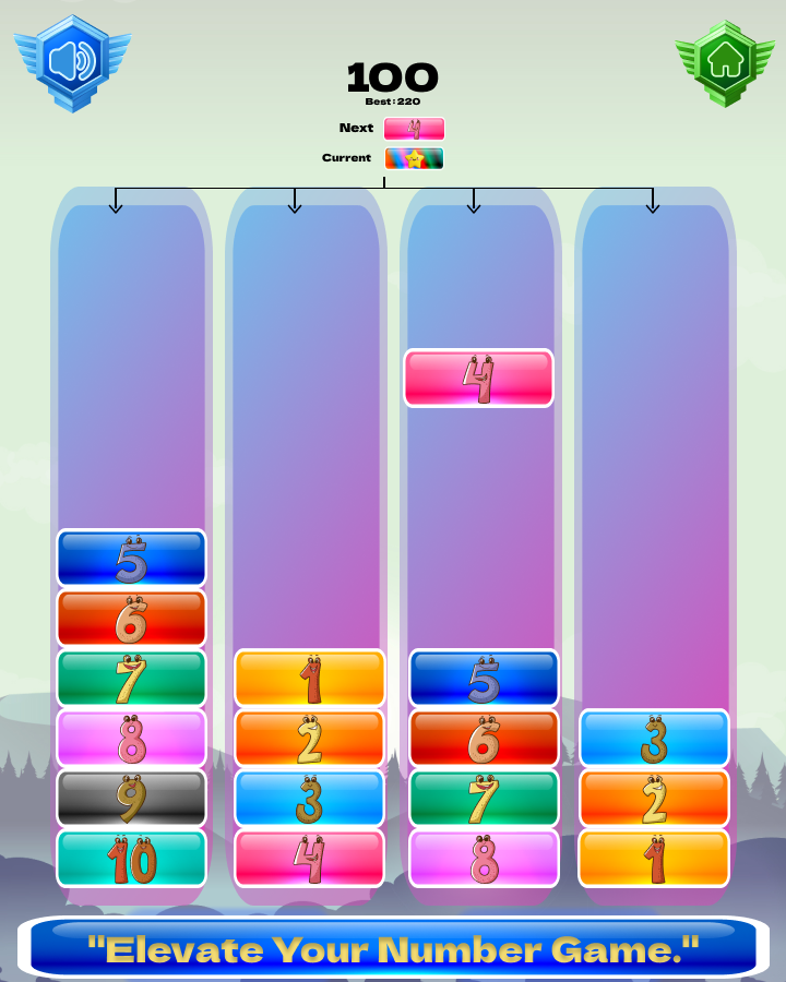 Numerix Drop – HTML5 Puzzle Game (Construct 3 + AdMob) by enerjik_tech
