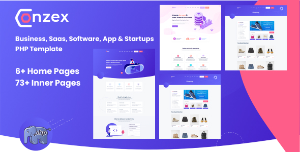 Conzex - Business, Saas, Software, App & Startup PHP Template by Robert_Biswas