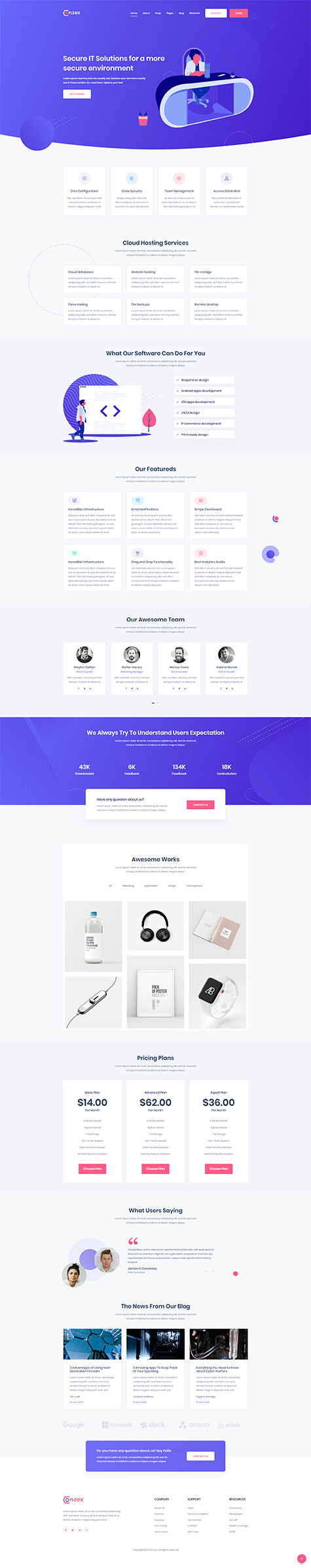 Conzex - Business, Saas, Software, App & Startup PHP Template by Robert_Biswas