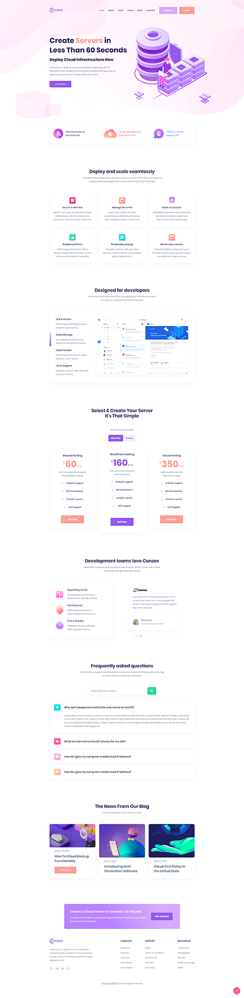 Conzex - Business, Saas, Software, App & Startup PHP Template by Robert_Biswas