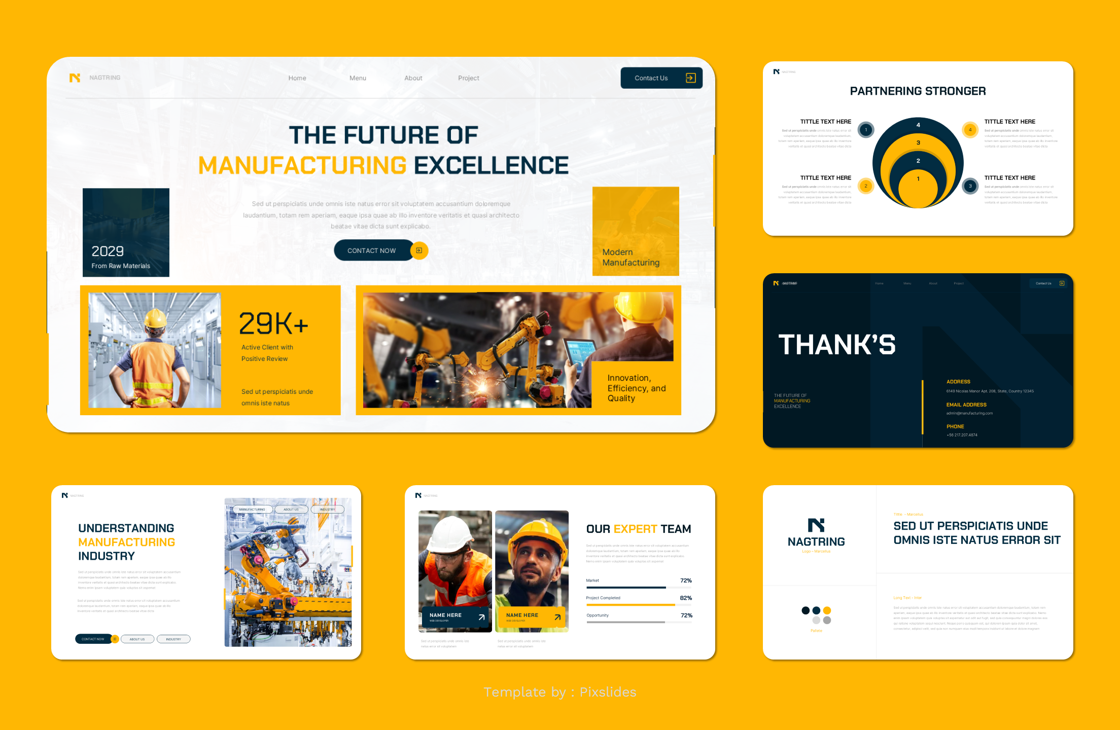 Magnvsm - Manufacturing Keynote Presentation Template, Presentation ...