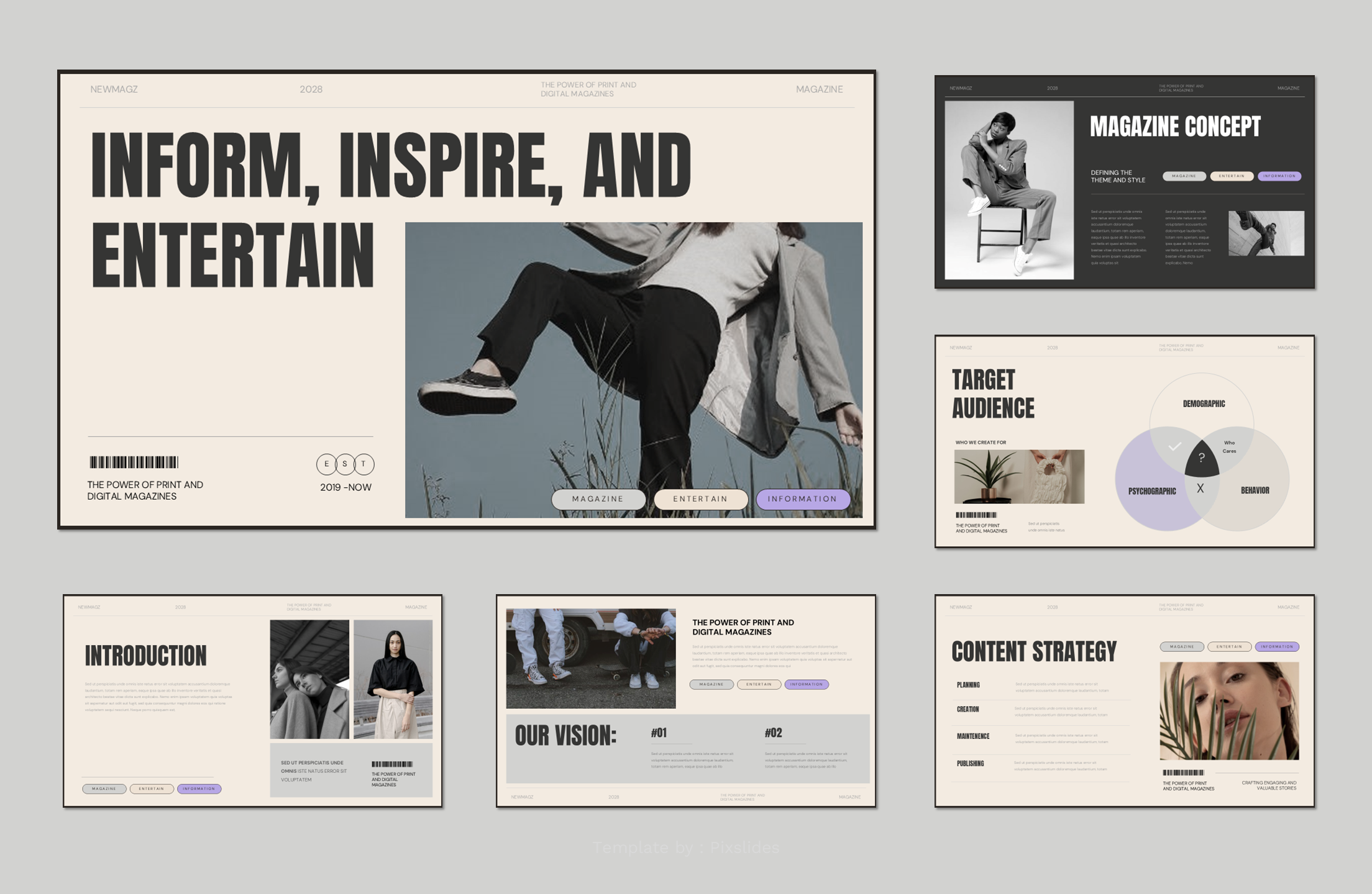 Newmag - Magazine PowerPoint Presentation Template, Presentation Templates