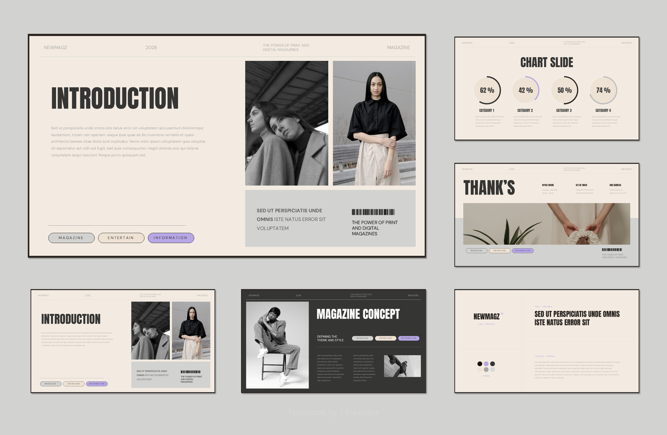 Newmag - Magazine Keynote Presentation Template, Presentation Templates