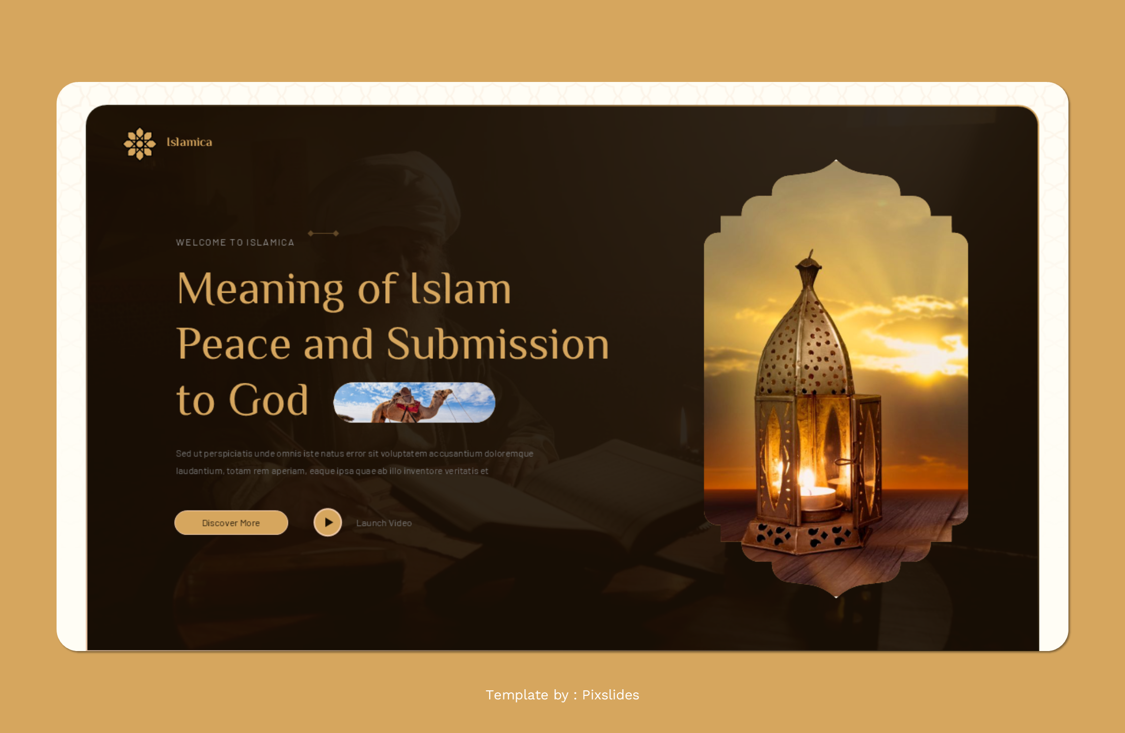 Islamica - Islamic Keynote Presentation Template, Presentation Templates