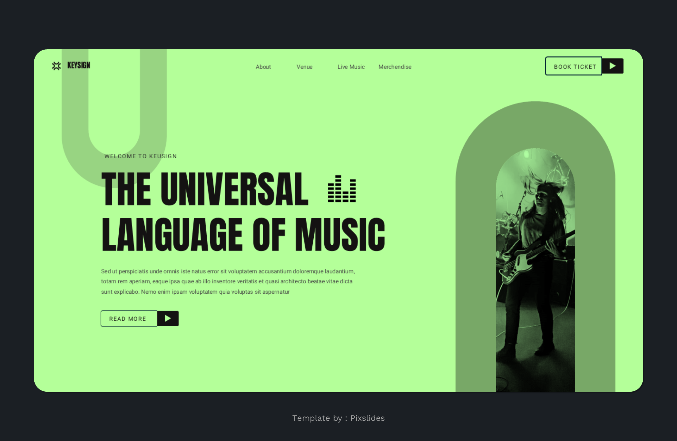 Keysign - Music & Event PowerPoint Presentation Template, Presentation ...