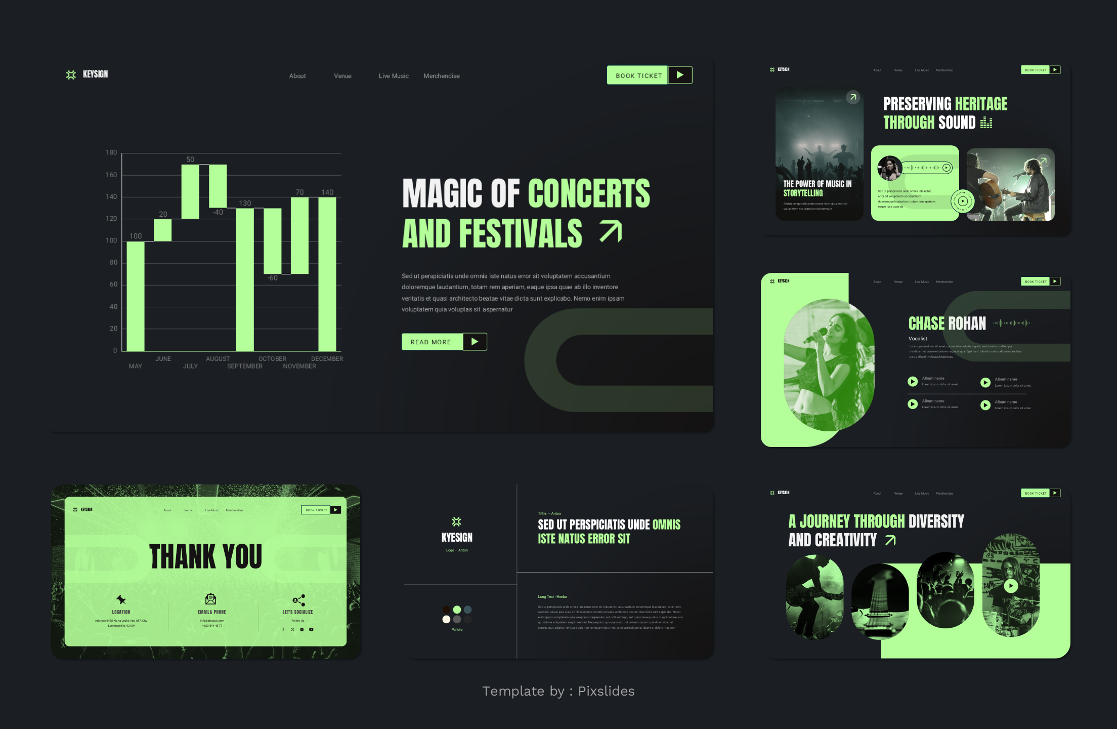 Keysign - Music & Event PowerPoint Presentation Template, Presentation ...