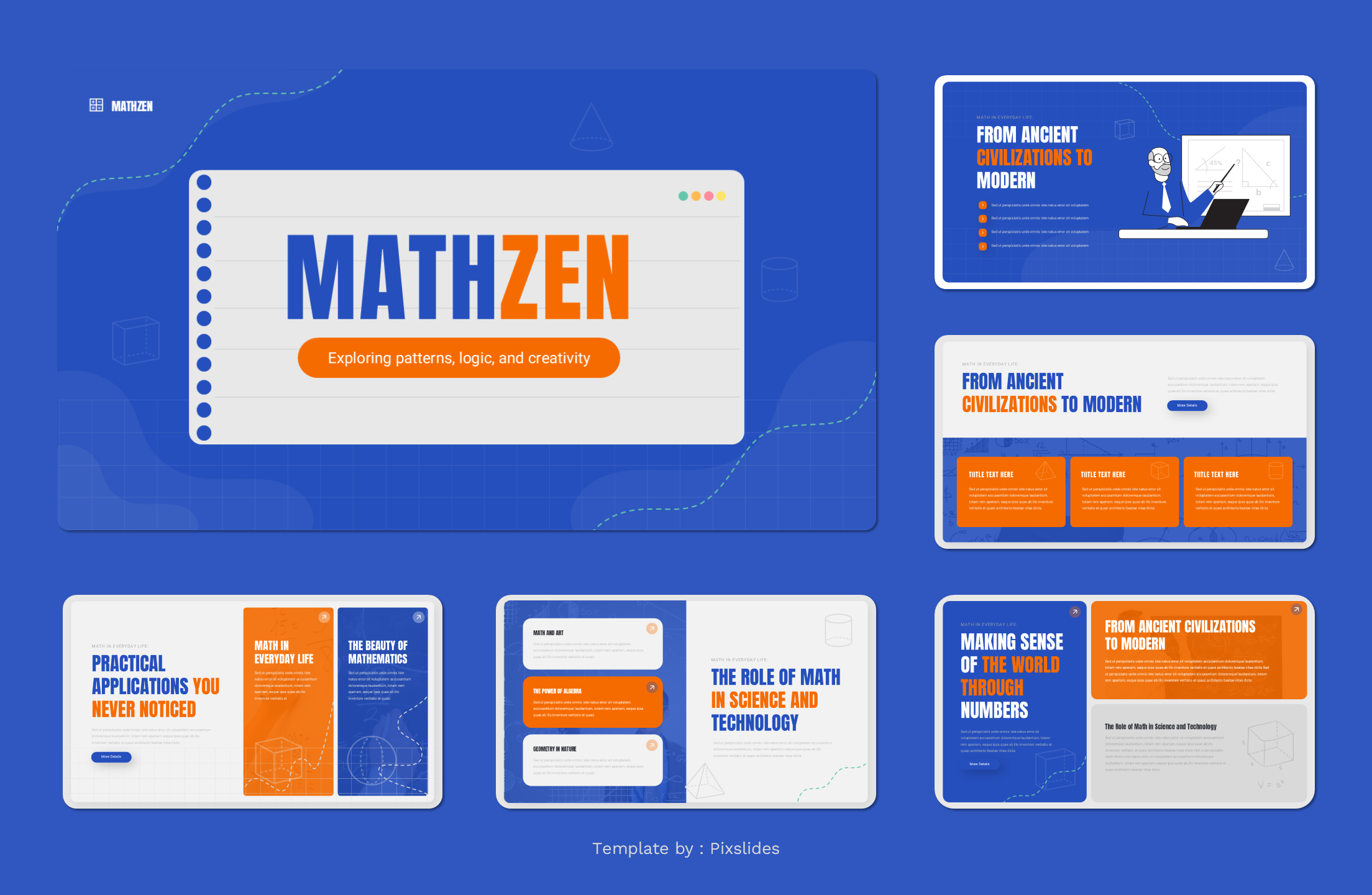 Mathzen - Math Education PowerPoint Presentation Template, Presentation ...