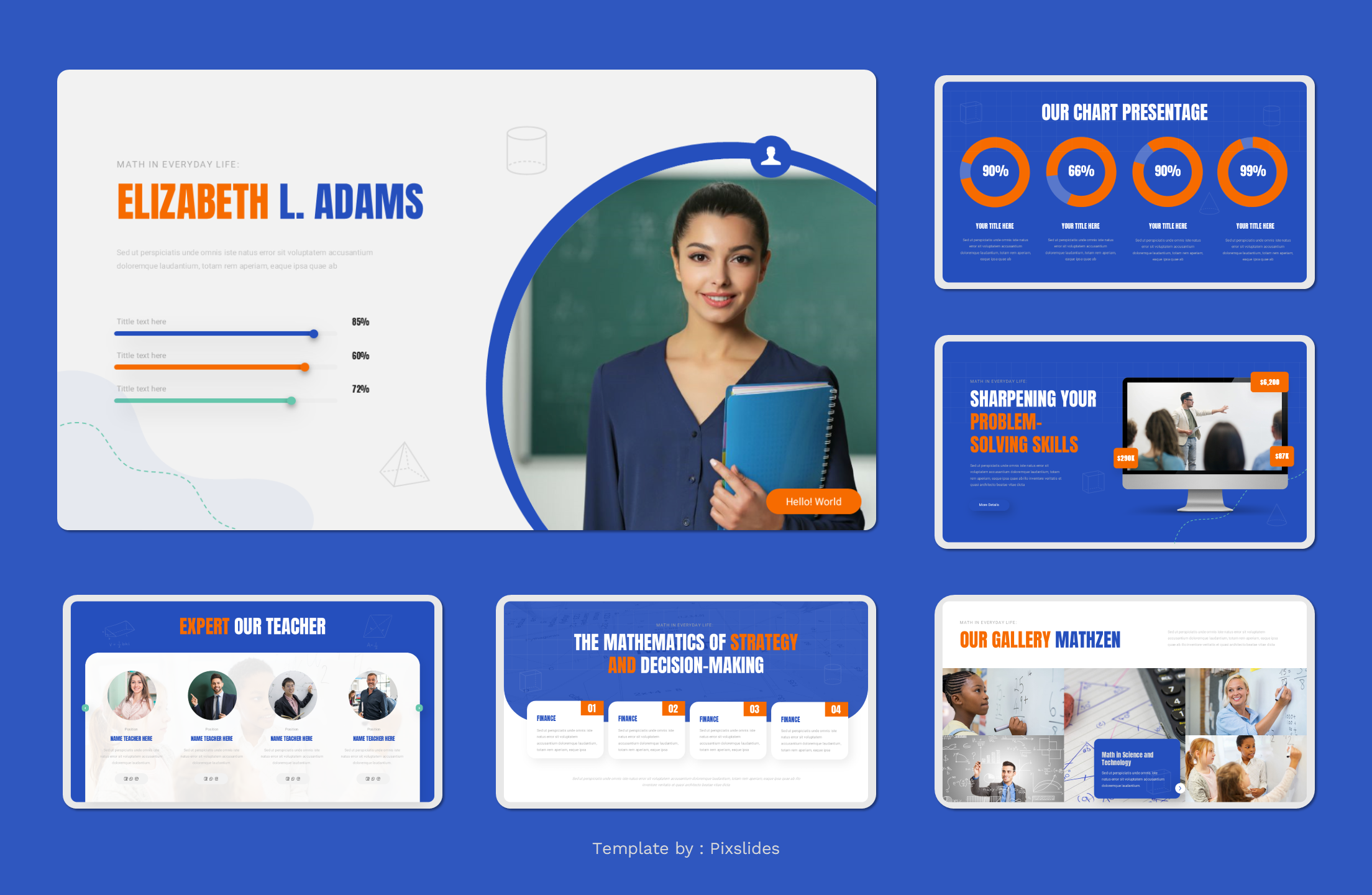 Mathzen - Math Education PowerPoint Presentation Template, Presentation ...