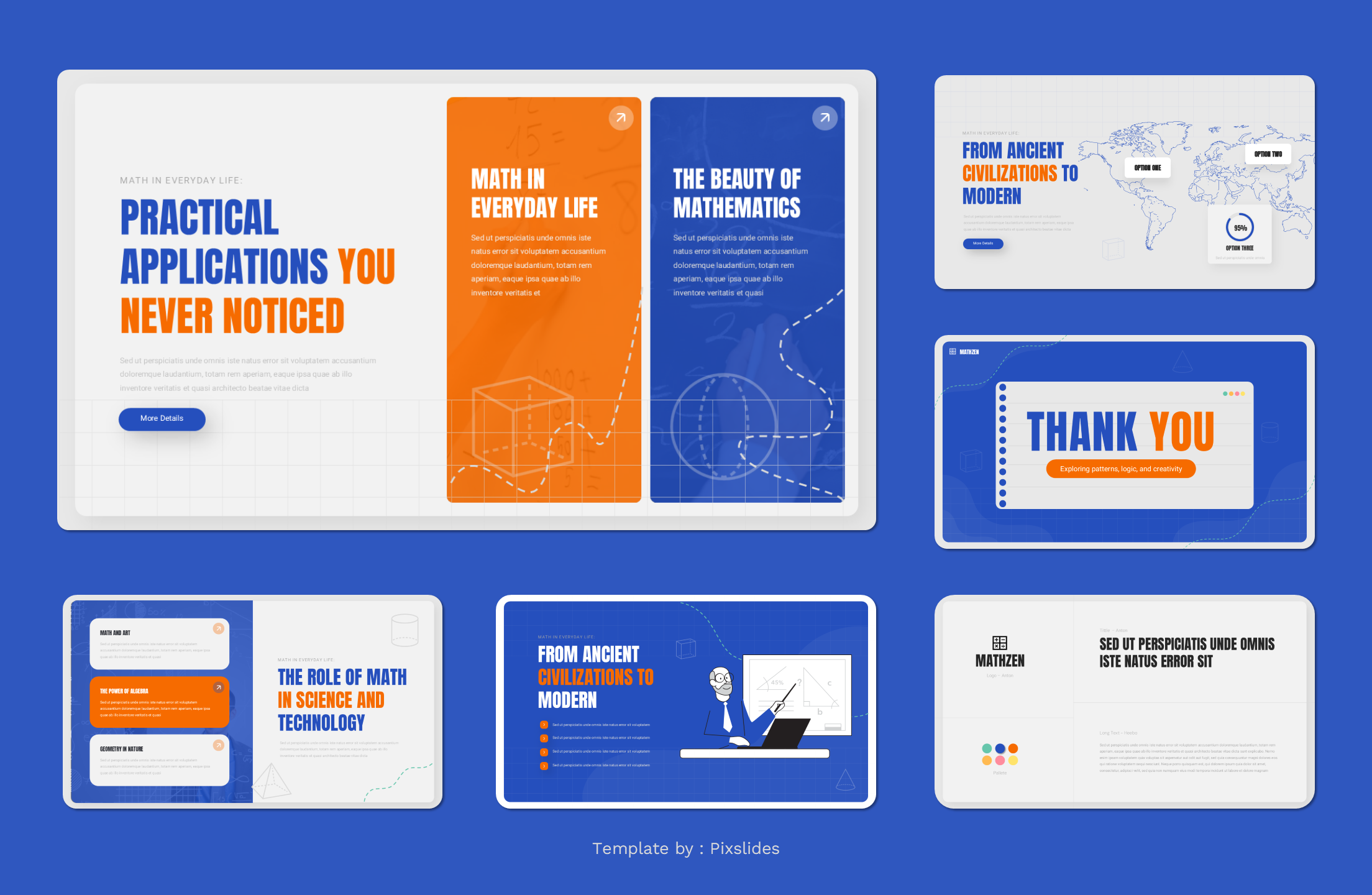 Mathzen - Math Education PowerPoint Presentation Template, Presentation ...