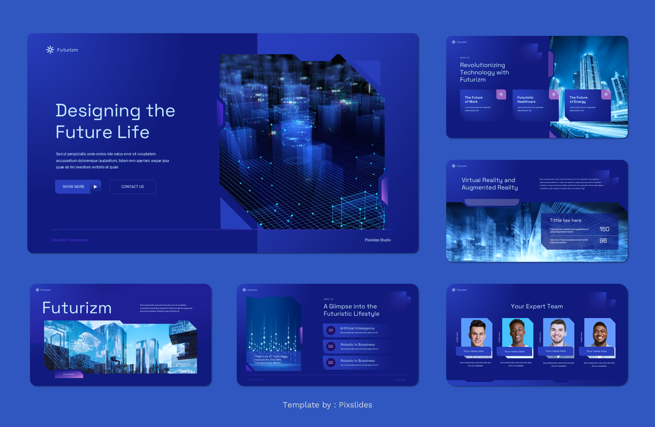 Futurizm - Futuristic PowerPoint Presentation Template, Presentation ...