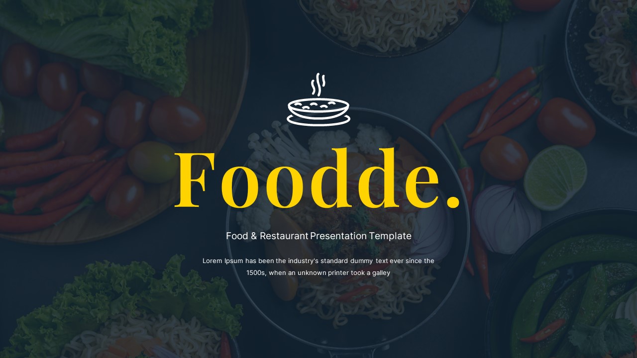 Foodde - Food PowerPoint Template, Presentation Templates | GraphicRiver