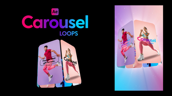 Carousel Loops Vertical, After Effects Project Files | VideoHive