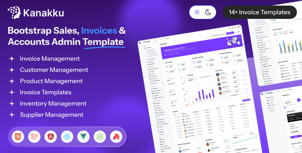 Kanakku - Accounting, Finance & Invoice Management Dashboard Template ...