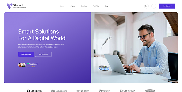 Vintech - Technology & IT Solutions WordPress Theme by Case-Themes