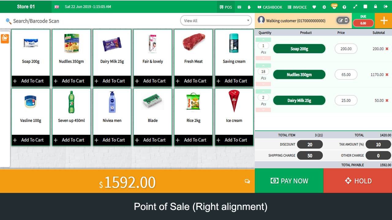 Modern POS - Point of Sale with Stock Management System by ITsolution-24