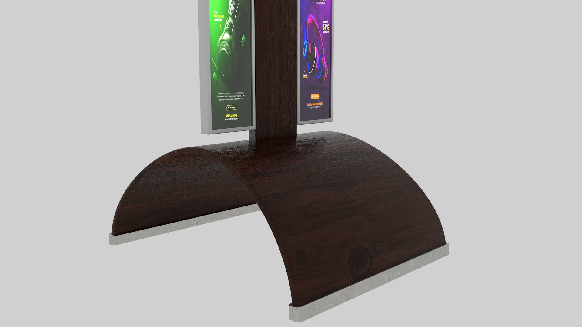 Freestanding Menu Display Stand – 3D Model by Gergedan | 3DOcean