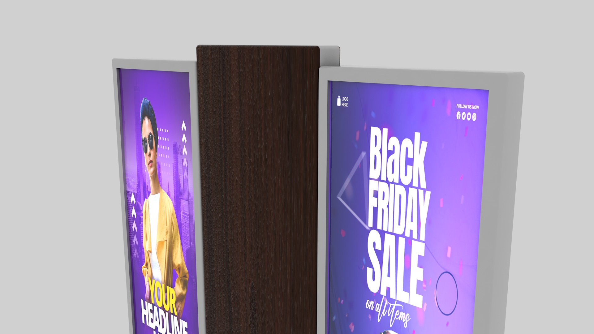Freestanding Menu Display Stand – 3D Model by Gergedan | 3DOcean