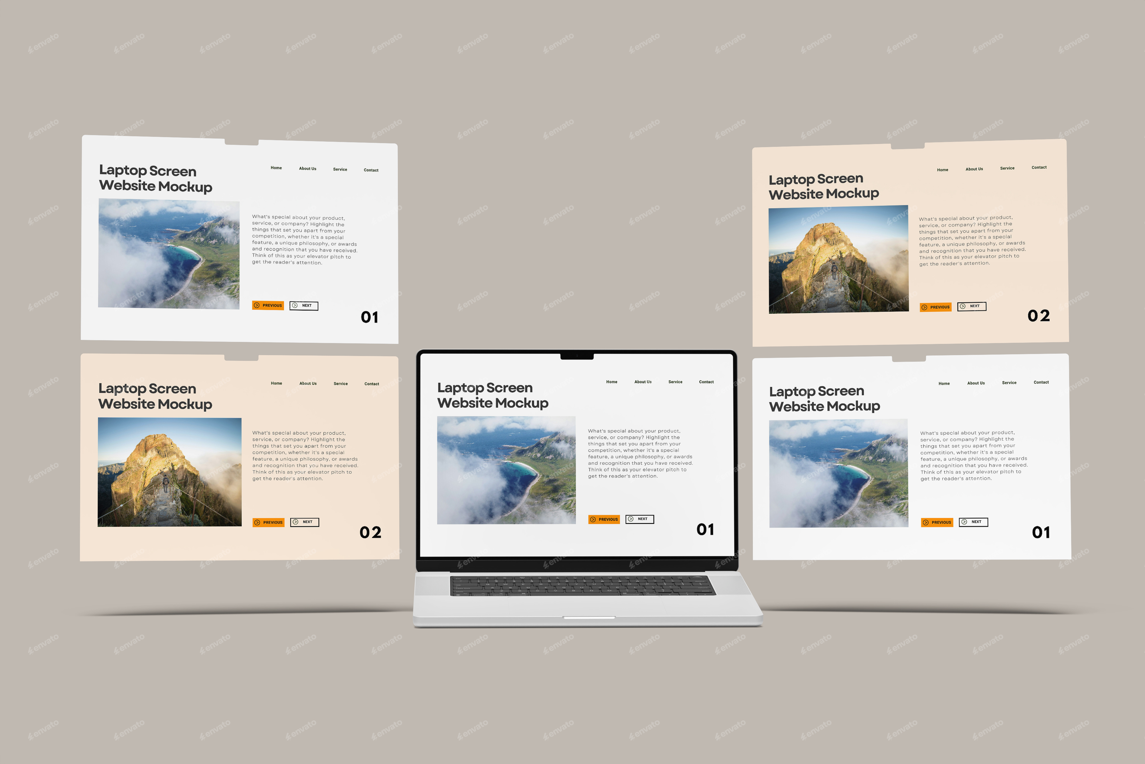 Laptop Screen Presentation Mockup, Graphics | GraphicRiver